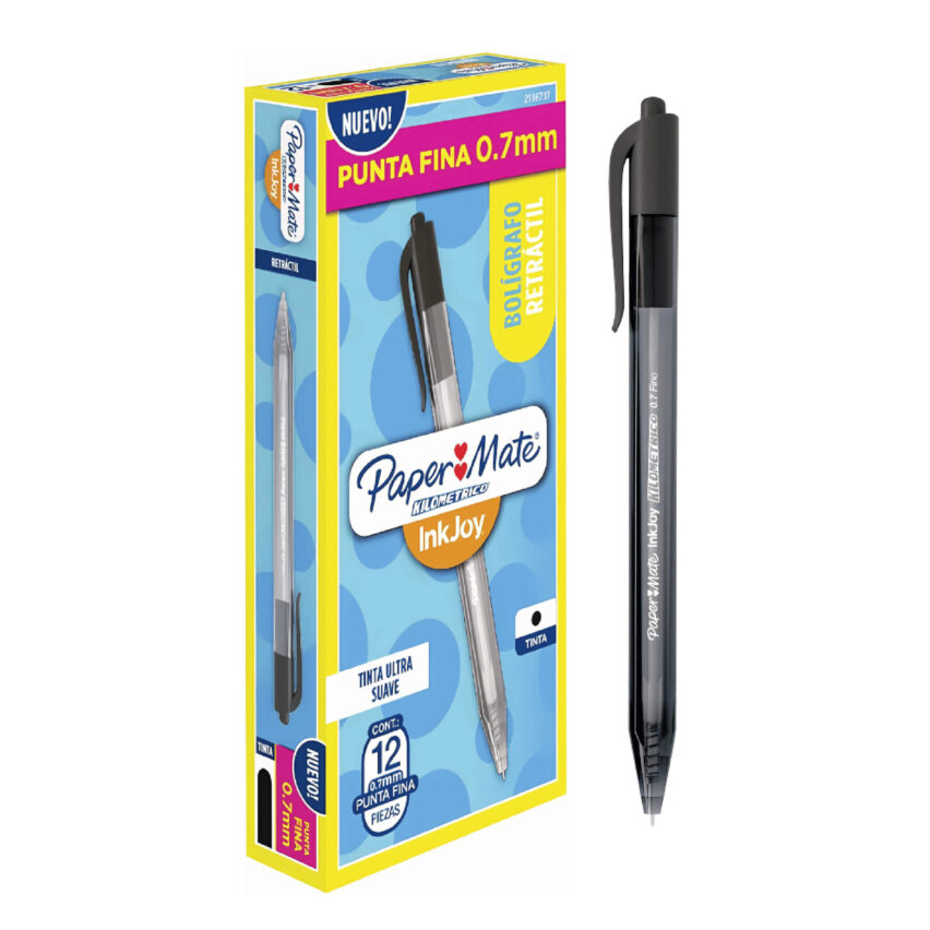 Esfero Retráctil Kilométrico 0.7 PaperMate - Papelería Gamboa